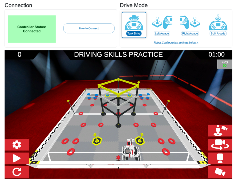 Virtual Skills – VEX 机器人